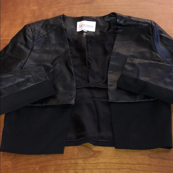 Lucy Paris | Jackets & Coats | Lucy Paris Black Crop Jacket | Poshmark